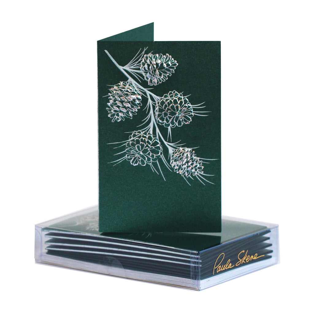 Pine Cone Branch Boxed Mini Note – Paula Skene Designs