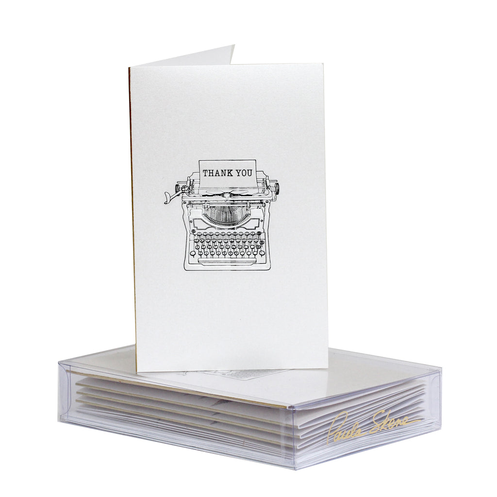 typewriter thank you notes